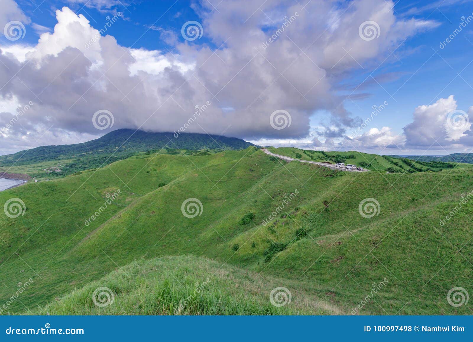 View from Vayang Rolling Hills, Ivatan Island, Batanes Stock Photo ...