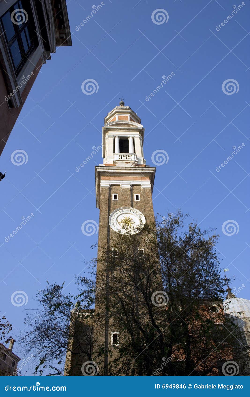 View of a Venetian Bell Tower Stock Photo - Image of bell, buildings ...