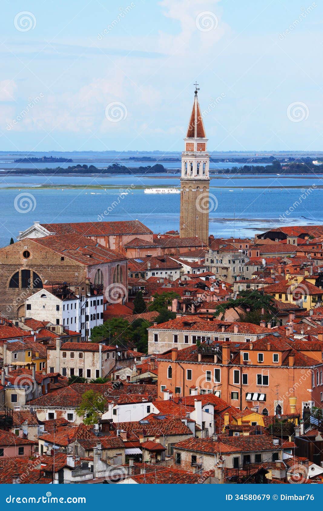 View of Venice from the Bell Tower of San Marco, Italy Stock Image ...
