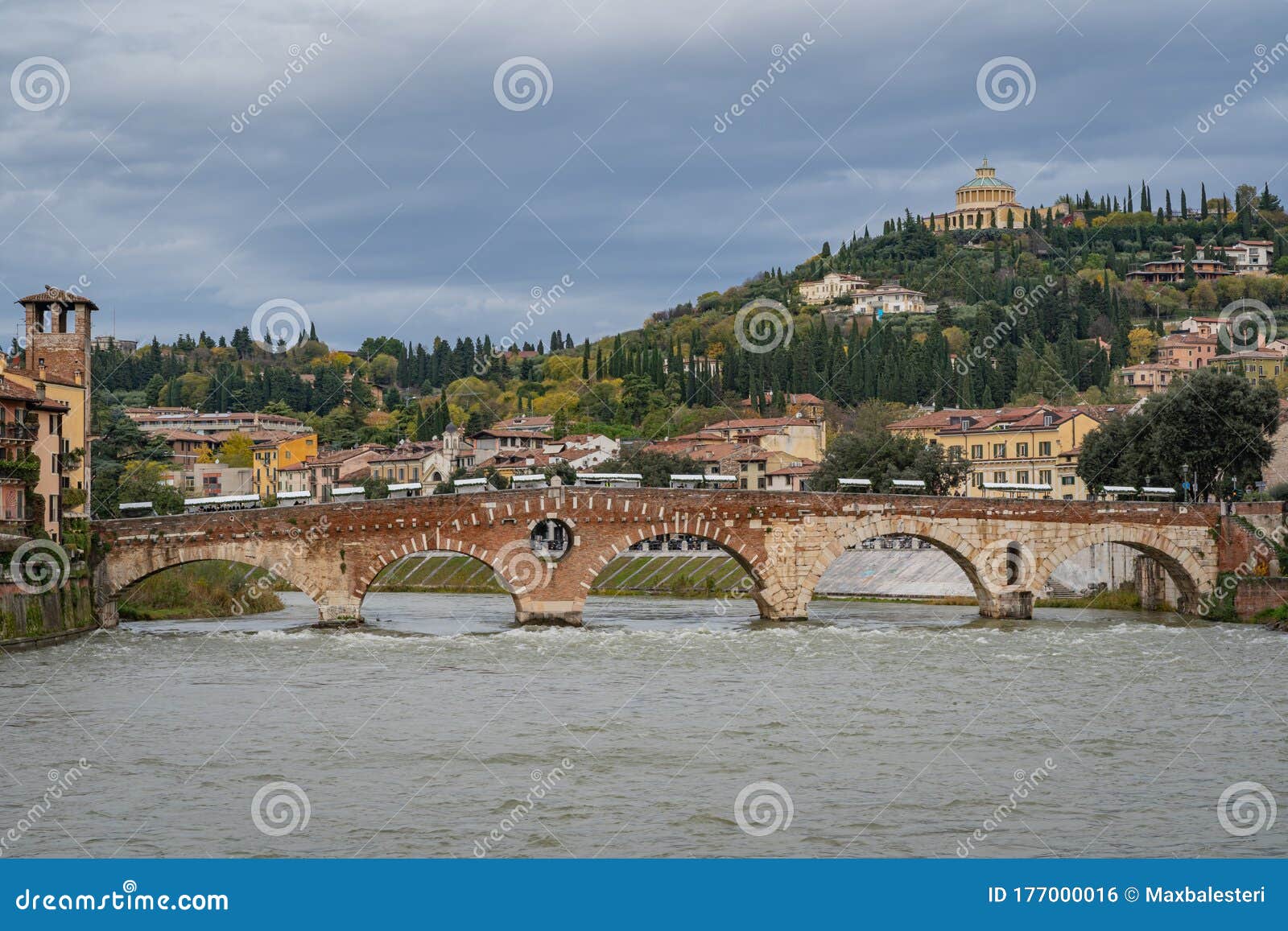 A view of Verona Italy stock photo. Image of romeo, river - 177000016
