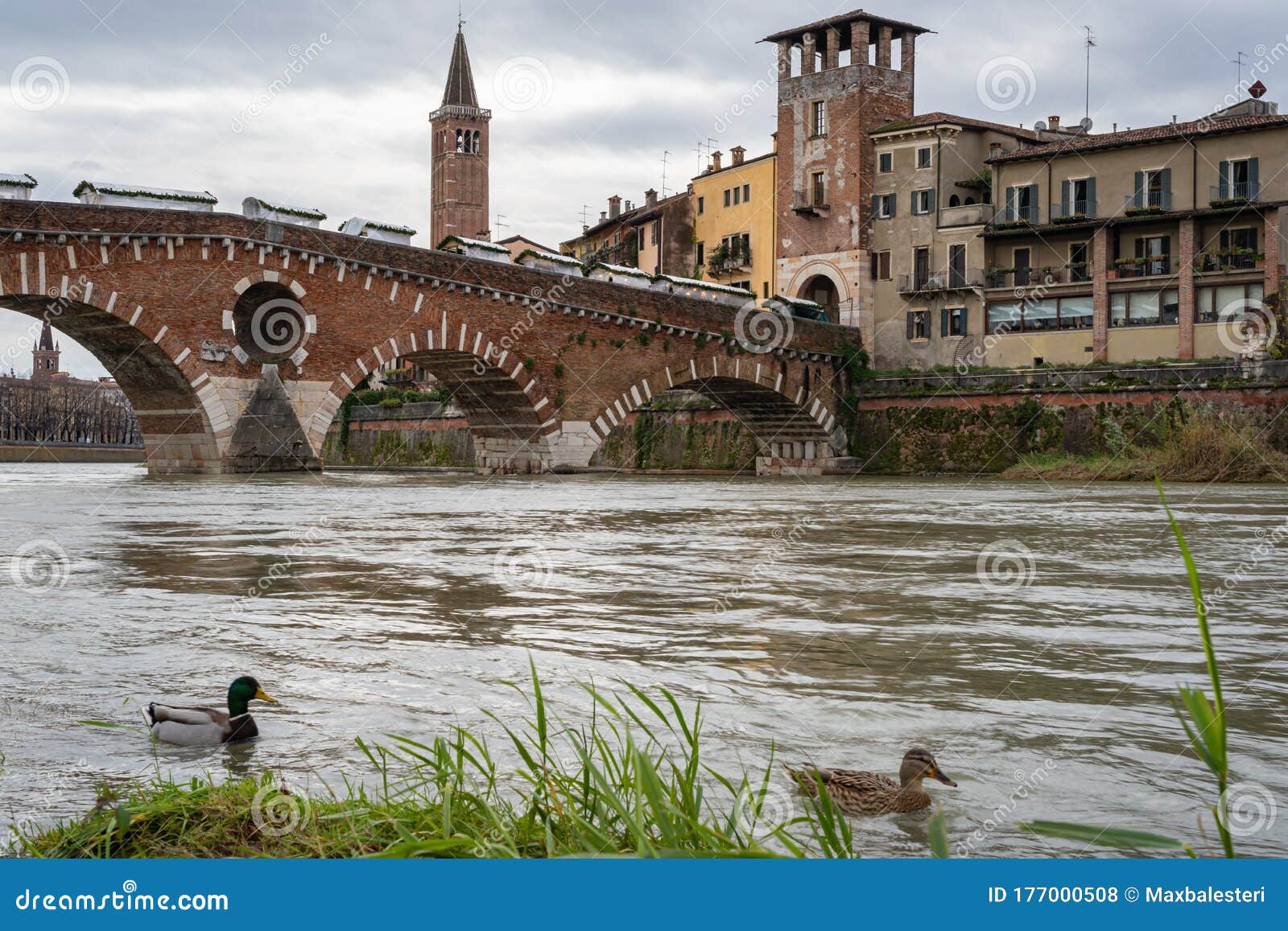 A view of Verona Italy stock photo. Image of famous - 177000508