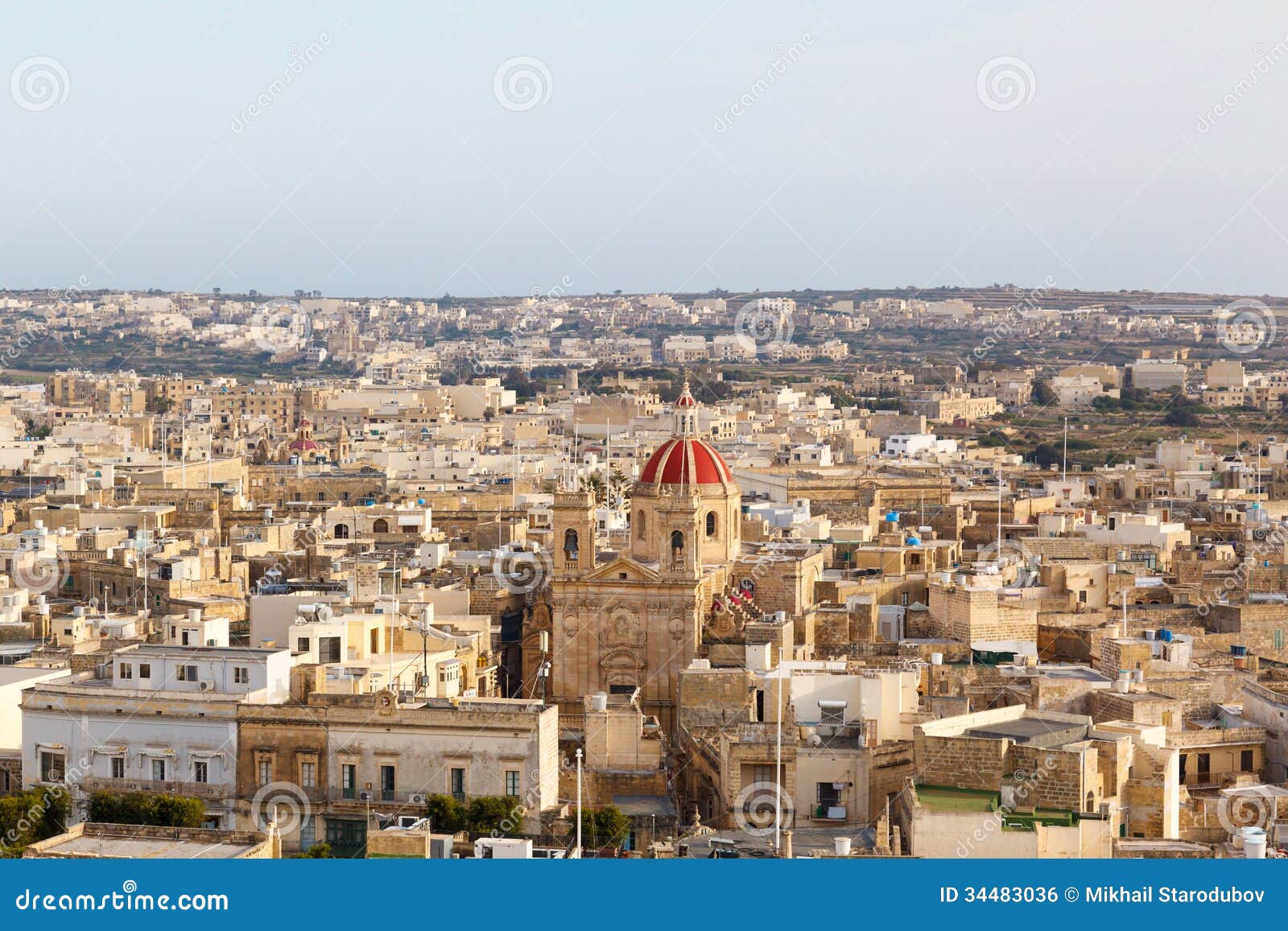 View of Victoria, Gozo, Malta Islands Stock Photo - Image of culture ...