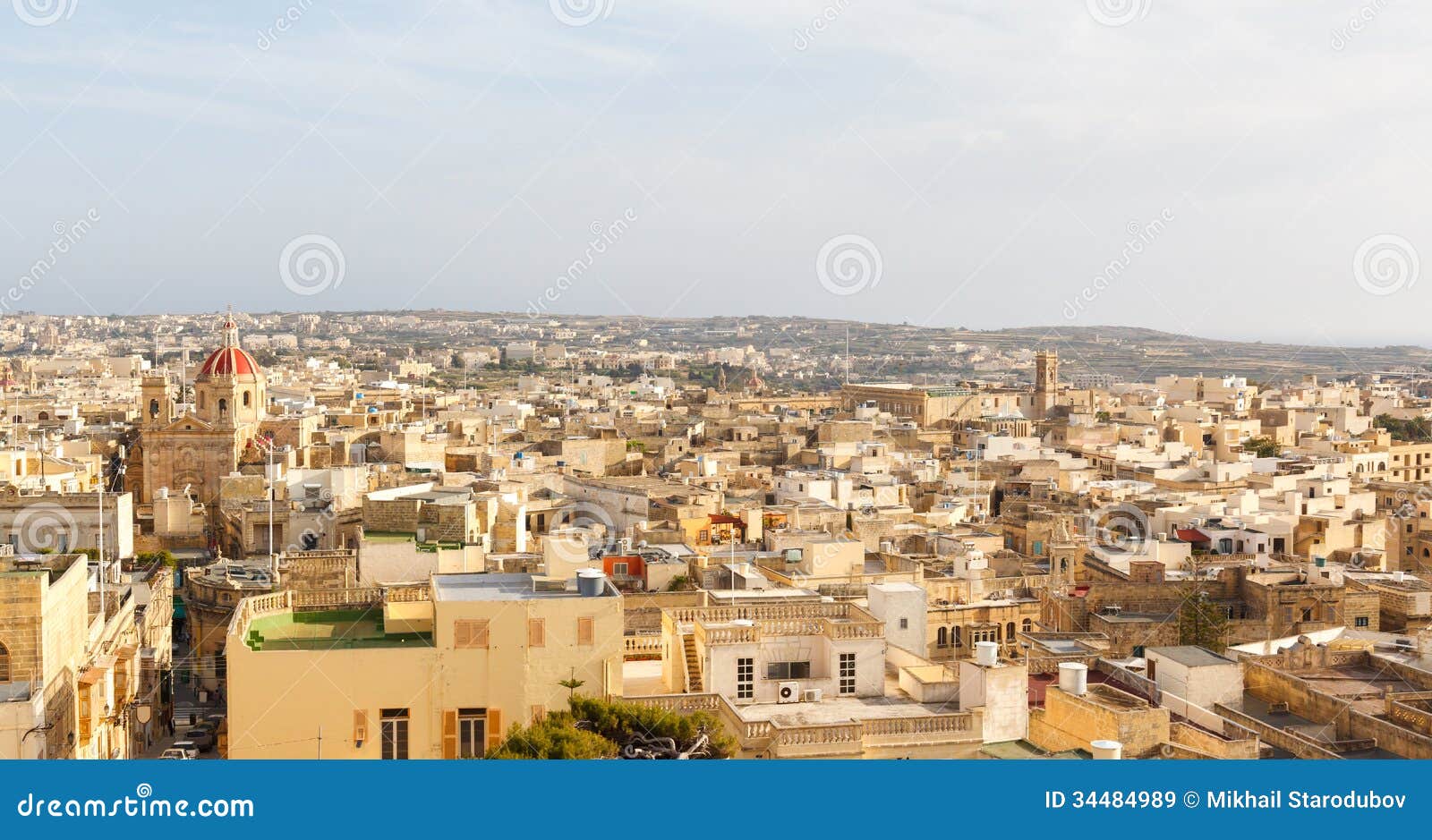 View of Victoria, Gozo, Malta Islands Stock Image - Image of ...