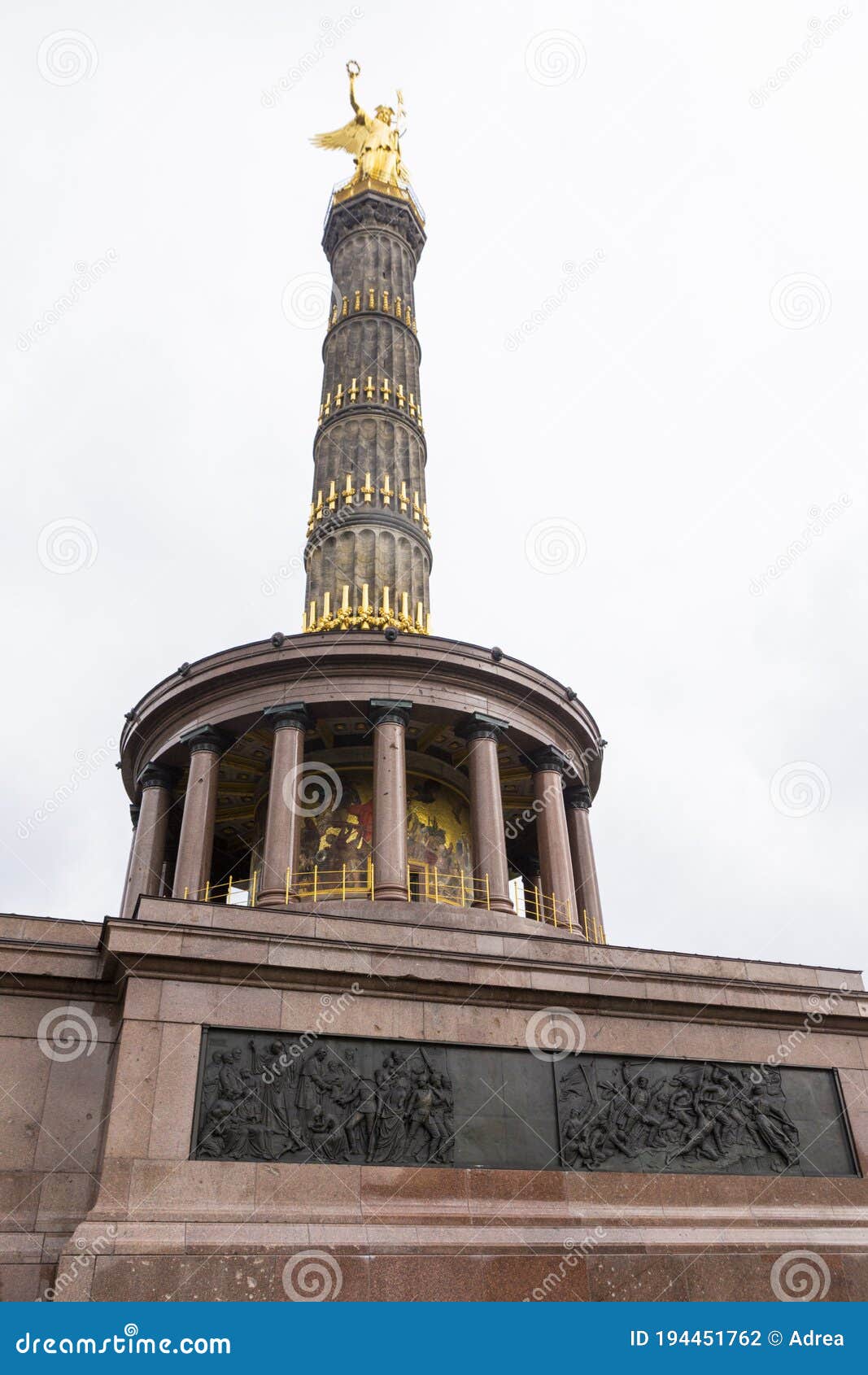 View of the Victory Column from Berlin Stock Photo - Image of memorial ...