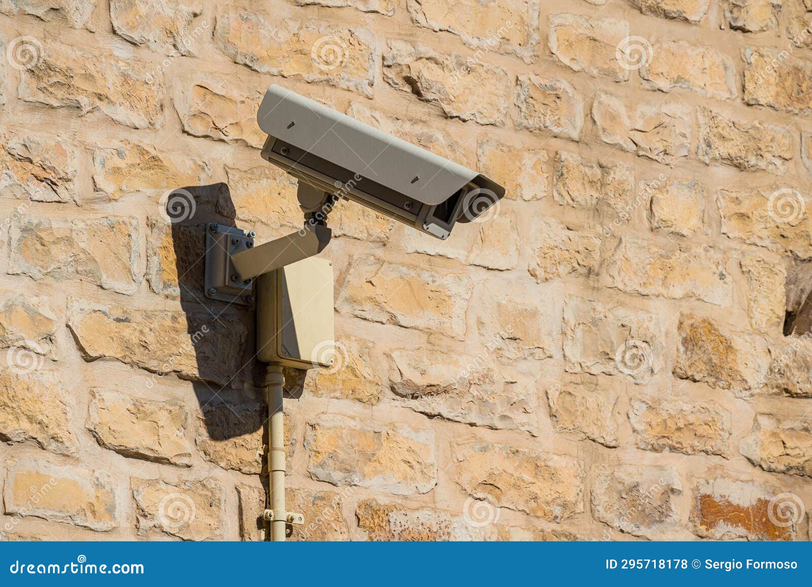 Close-up of a Security Camera on a Wall Stock Photo - Image of outdoor ...