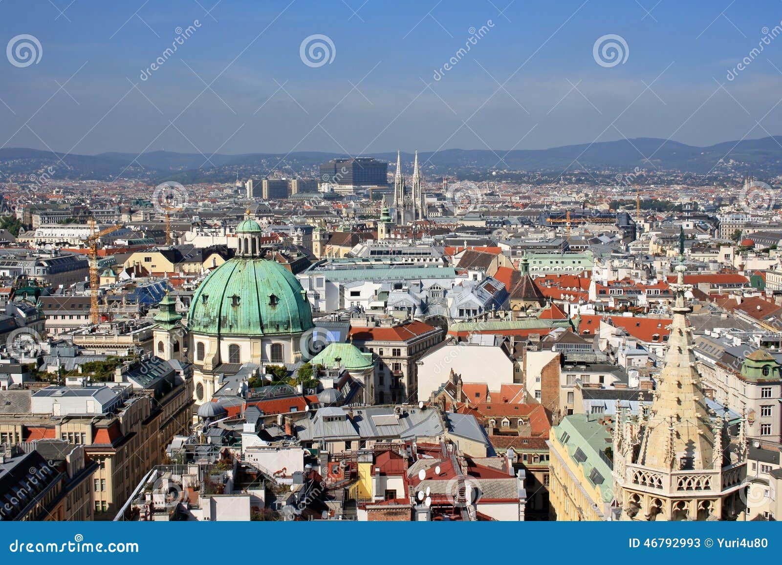 View of Vienna stock image. Image of life, facade, church - 46792993