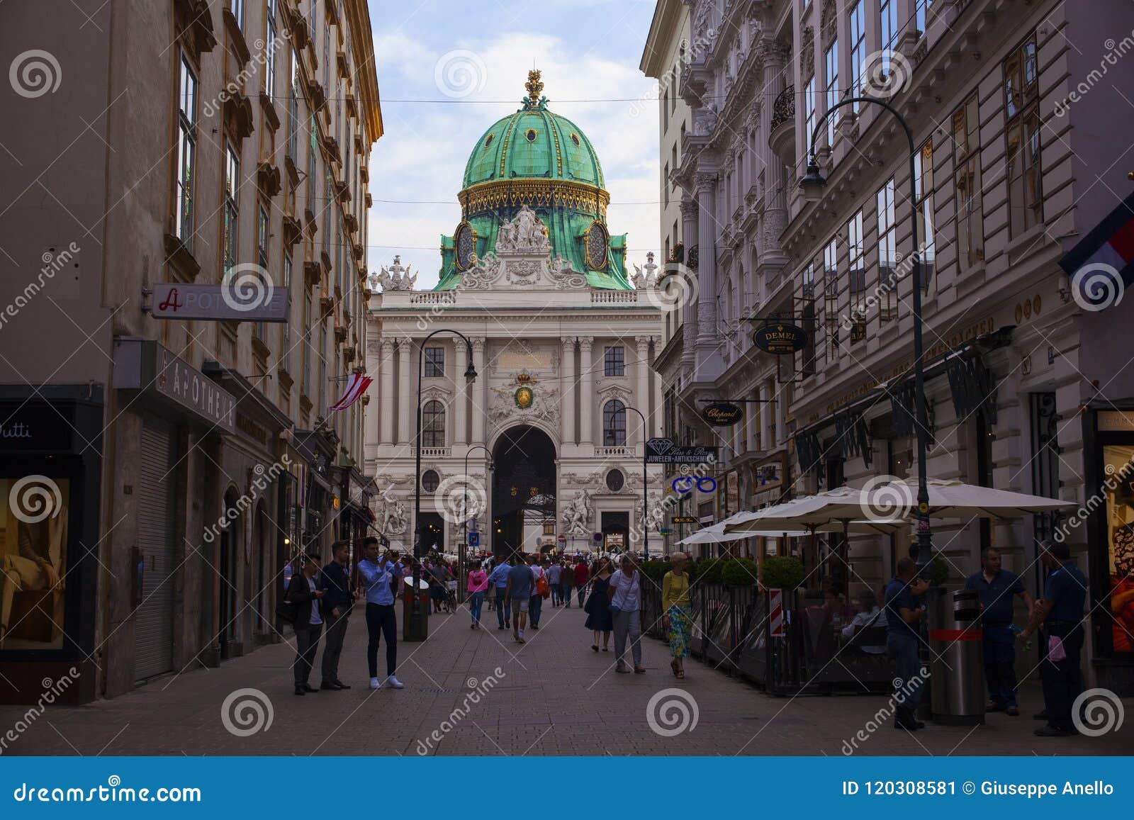 View of Vienna Buildings, the Horfbug Dome on the Background Editorial ...
