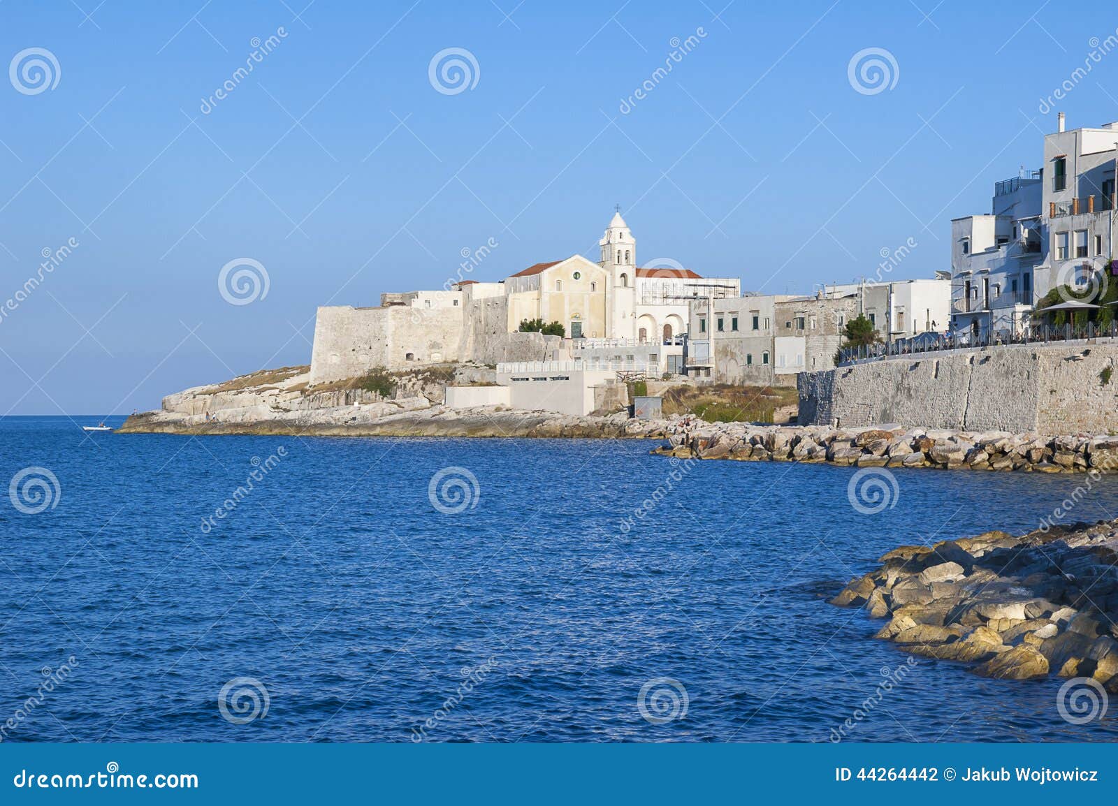 View of Vieste, Italy stock photo. Image of historical - 44264442