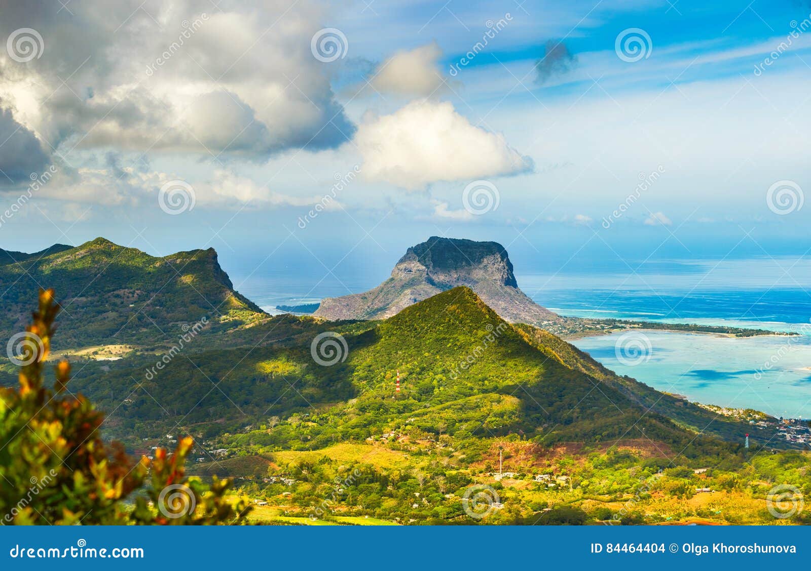 View from the Viewpoint. Mauritius. Panorama Stock Photo - Image of ...