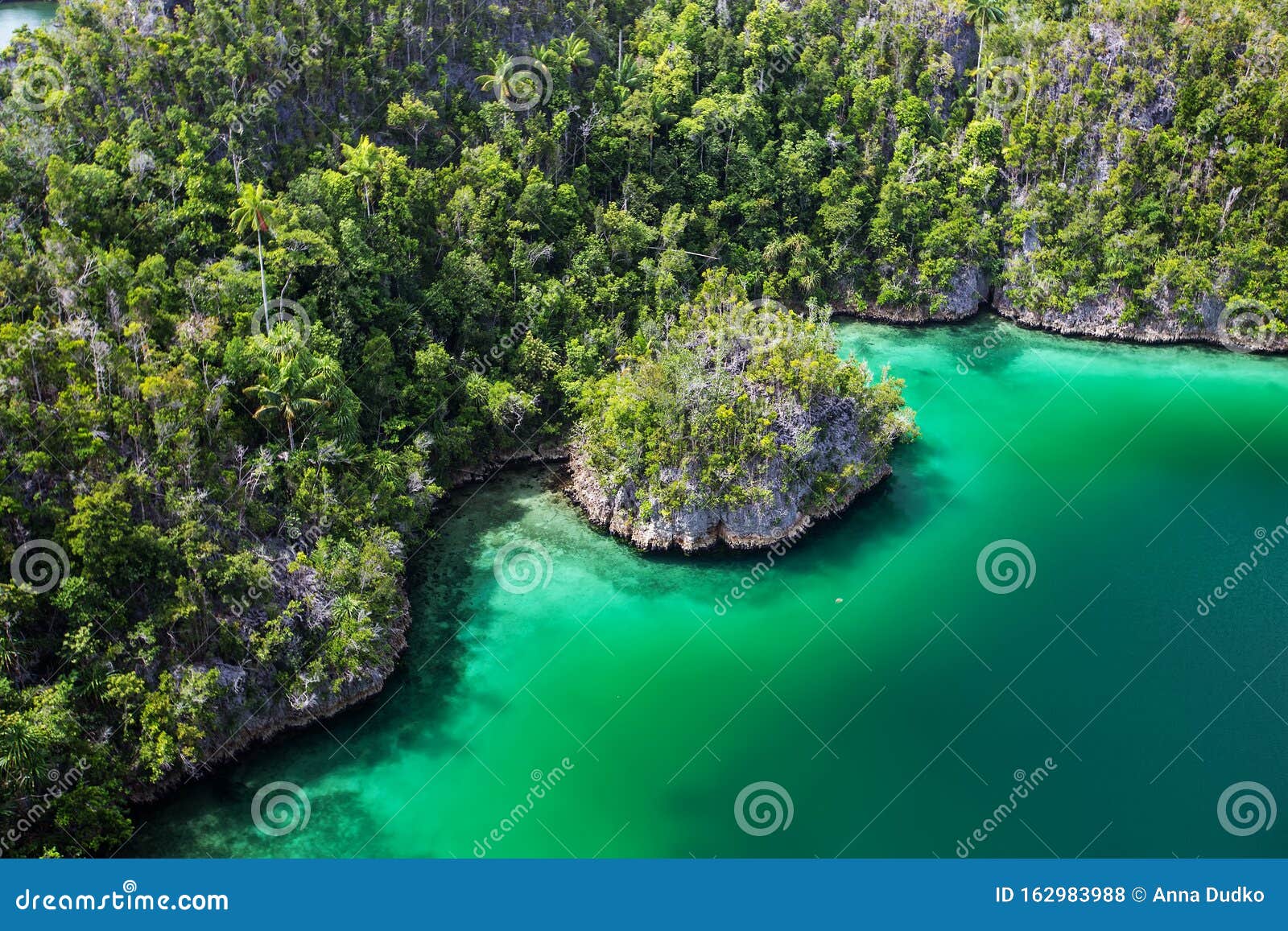View from Viewpoint of Piaynemo Island, Raja Ampat, Indonesia Stock ...