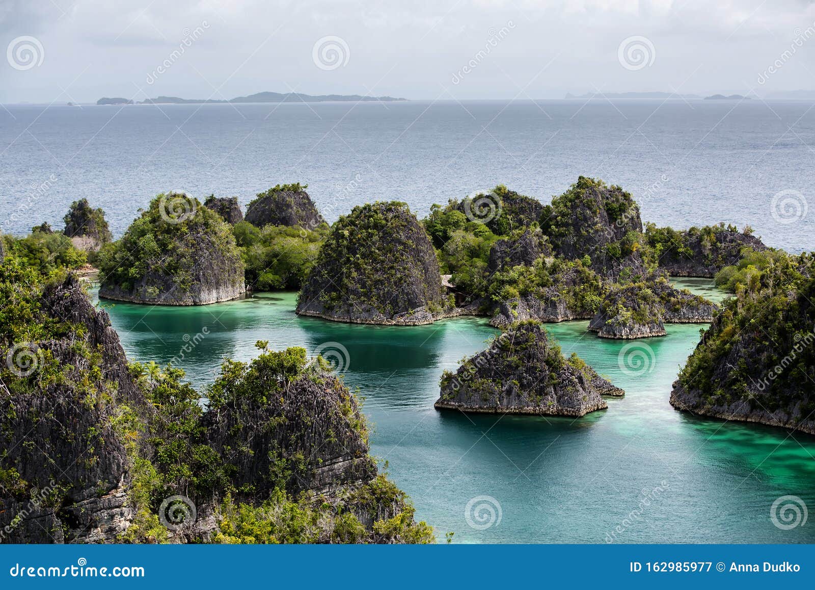 View from Viewpoint of Piaynemo Island, Raja Ampat, Indonesia Stock ...