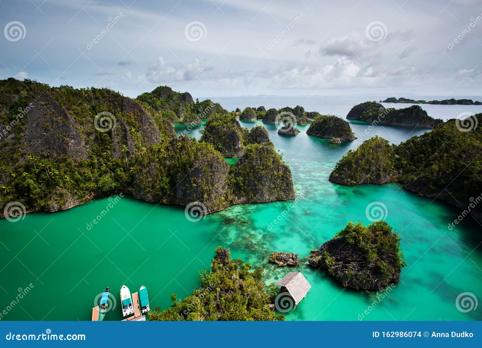 View To Piaynemo Islands from the Viewpoint, Raja Ampat, Indonesia ...