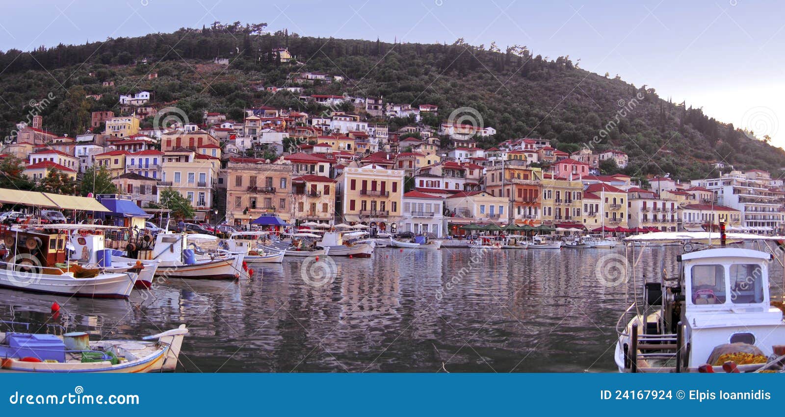 View of the Village of Gytheio in Greece Stock Photo - Image of gythion ...