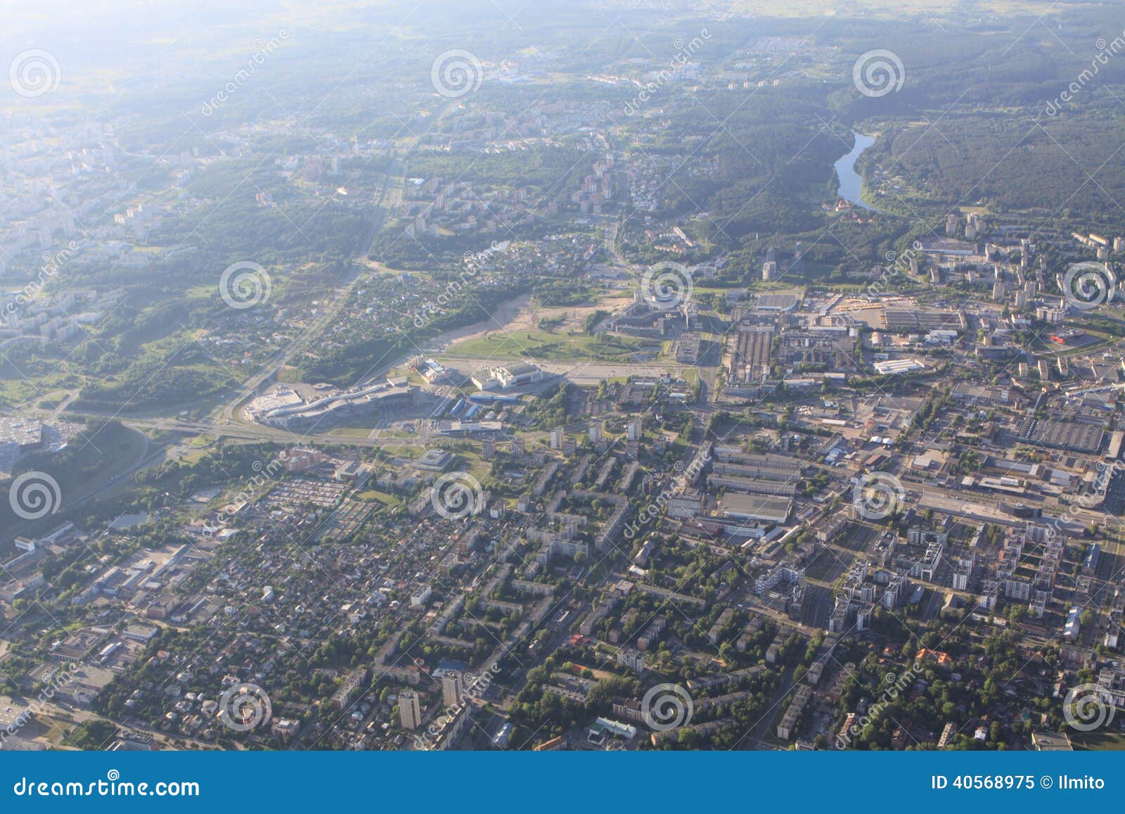 View of Vilnius from Birds Eye Stock Image - Image of ancient, capital ...