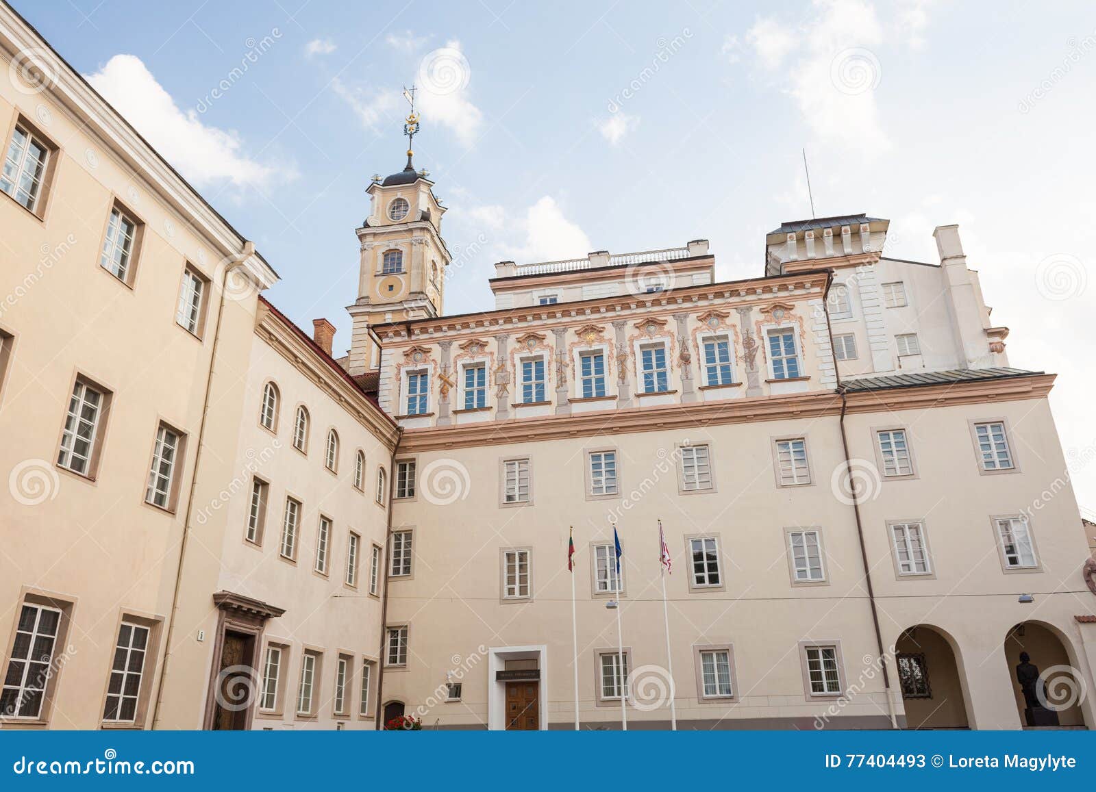 View of Vilnius University from University Street Editorial Stock Photo ...