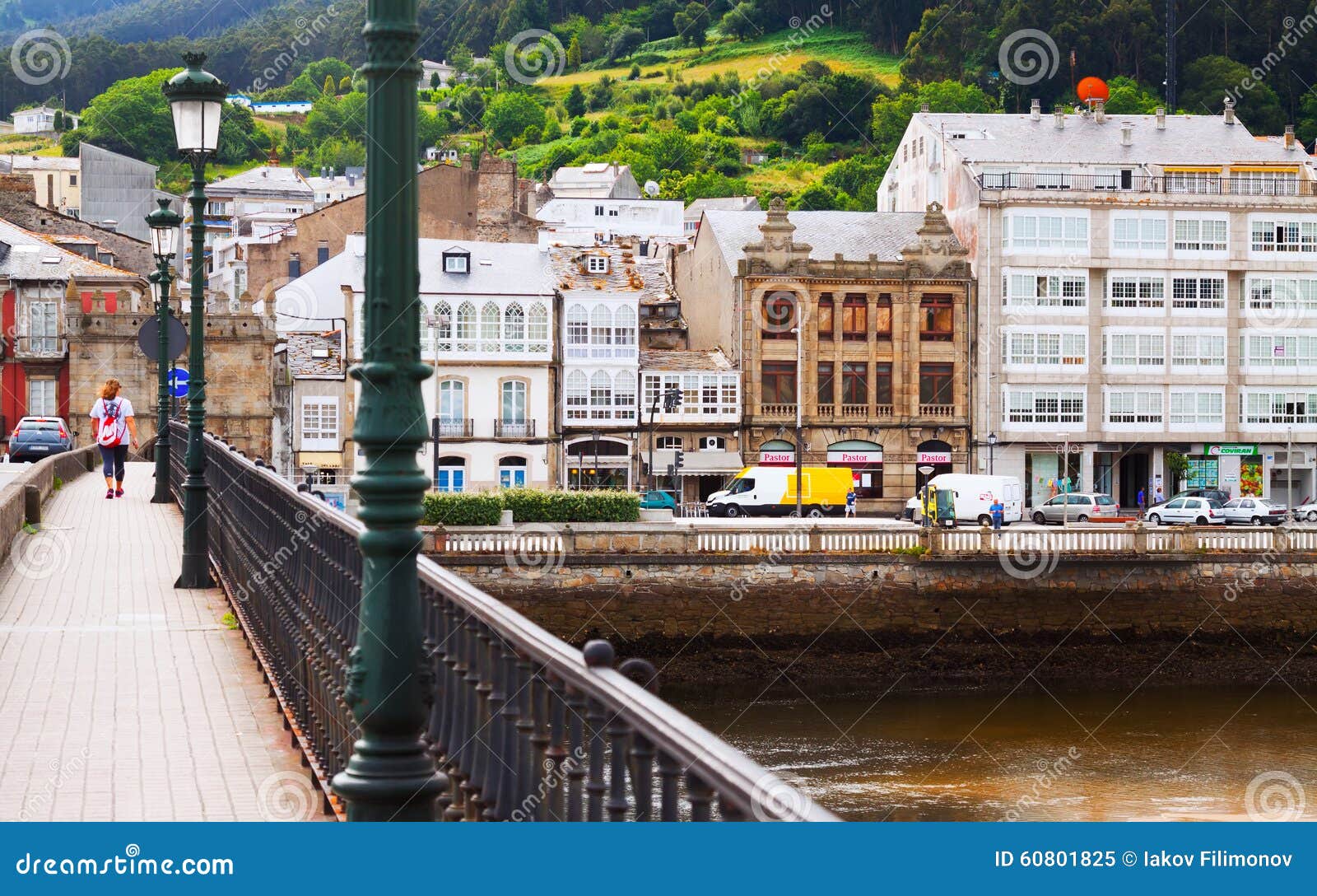 View of Viveiro with Bridge Editorial Image - Image of europe, cillero ...