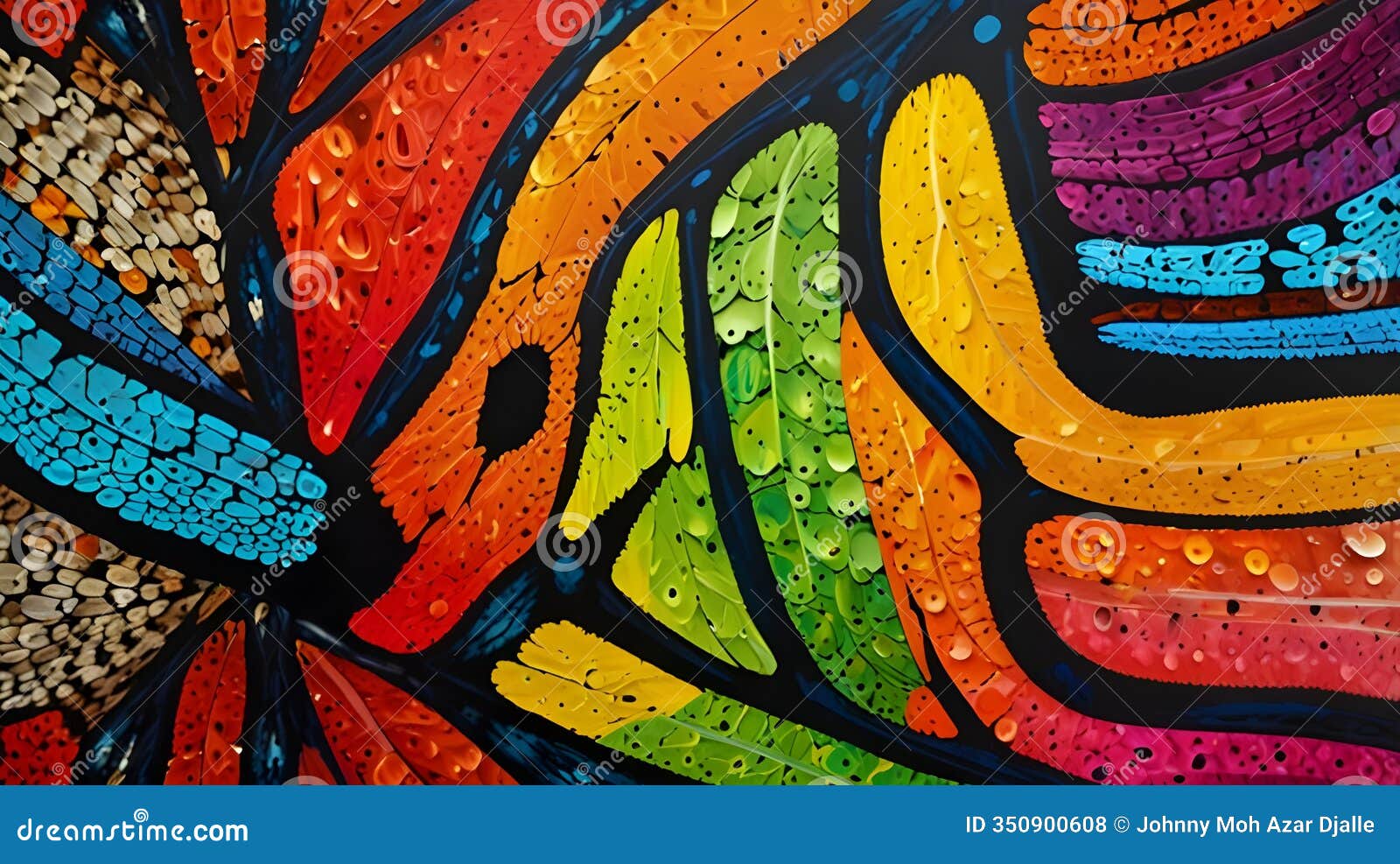 A Vivid Butterfly Wing Pattern with Detailed Textures and Bold Colors ...