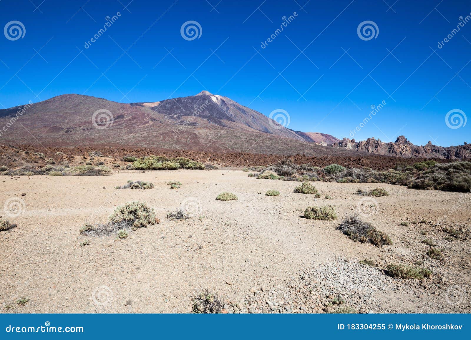 Volcano Mount Teide, in Teide National Park, in Tenerife, the Highest ...