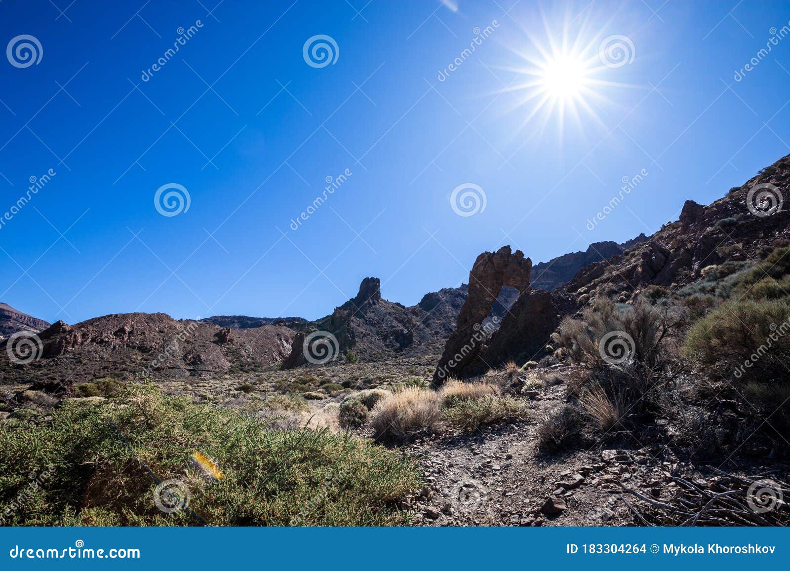 Volcano Mount Teide, in Teide National Park, in Tenerife, the Highest ...
