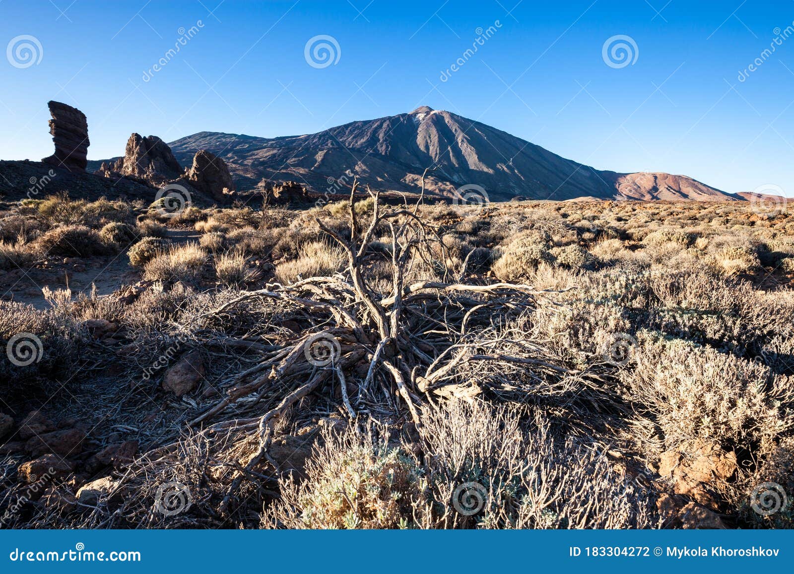 Volcano Mount Teide, in Teide National Park, in Tenerife, the Highest ...