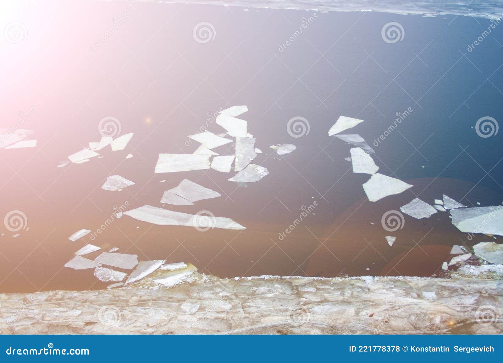 View of the Volga River from a High Cliff in the Spring Afternoon ...