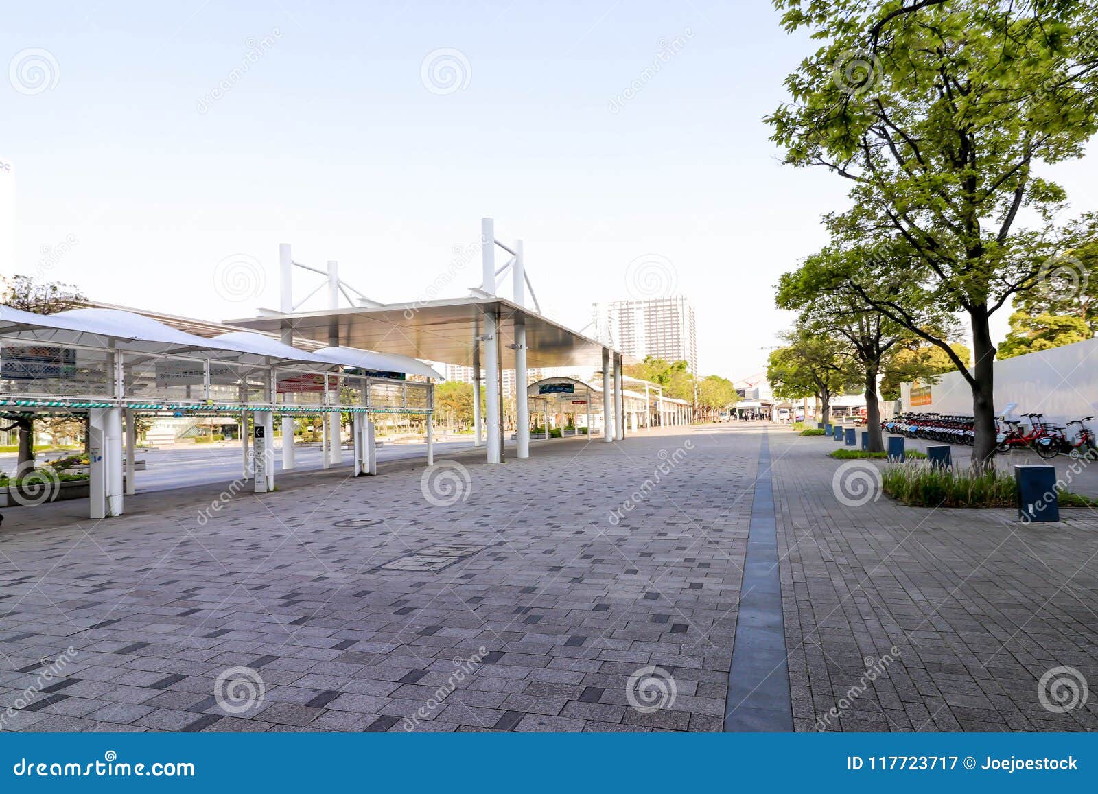 View of Walkway Go To MRT Station in Japan Stock Image - Image of ...