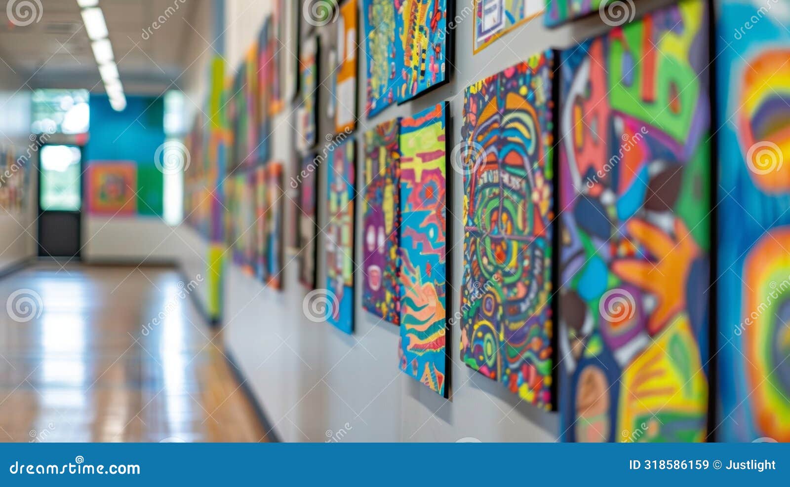 A View of a Wall Filled with Colorful and Interactive Educational ...