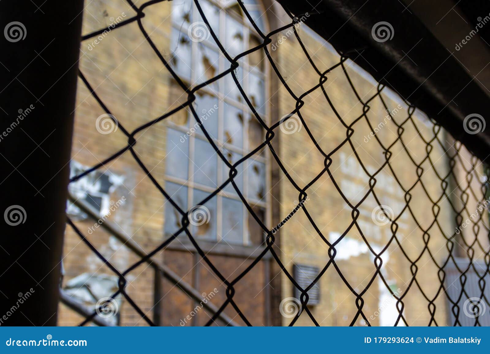 View of the Wall of the House through the Rabitz Stock Photo - Image of ...