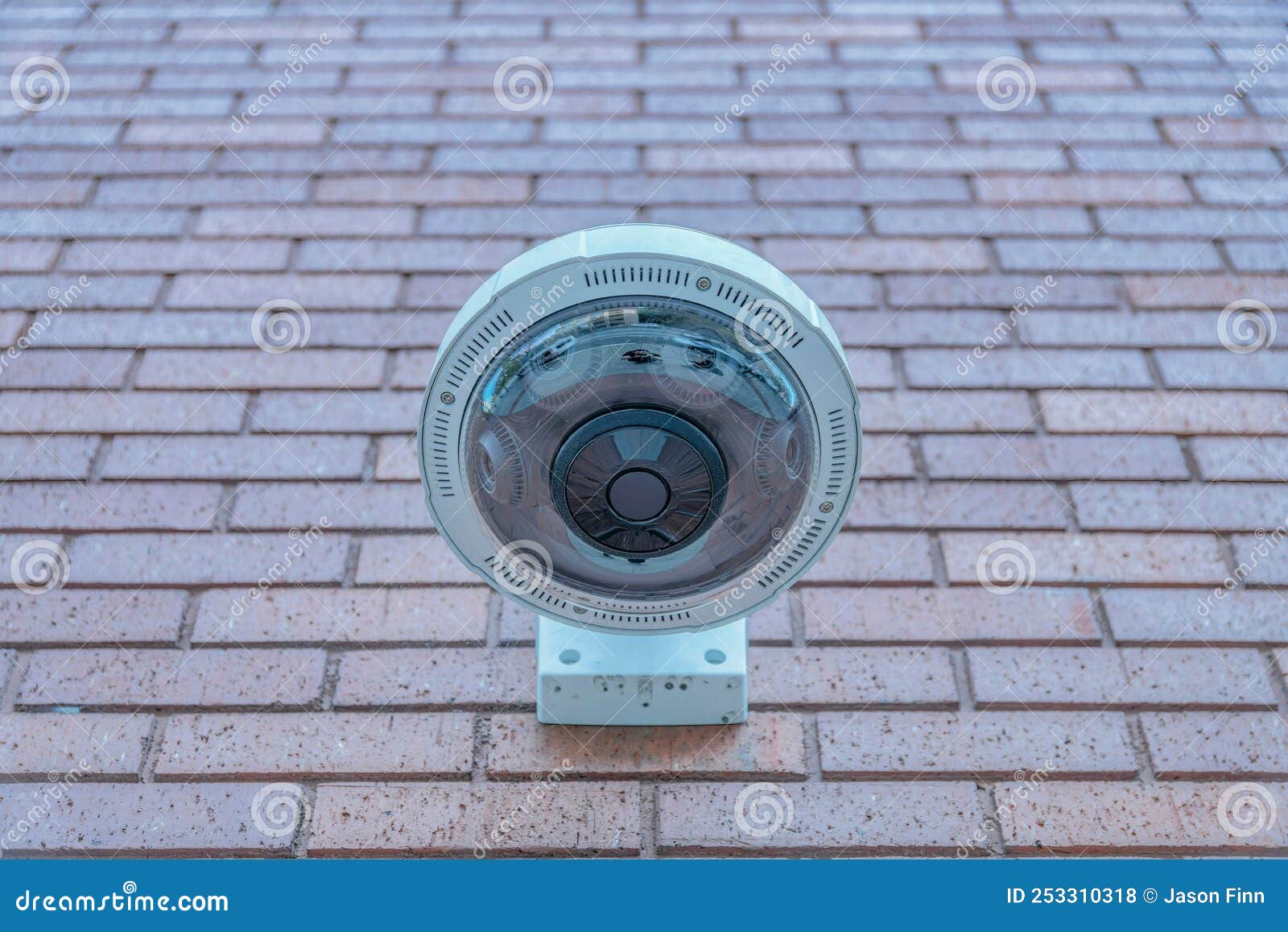 View of Wall-mounted Panoramic Cctv Camera from Below in San Francisco ...
