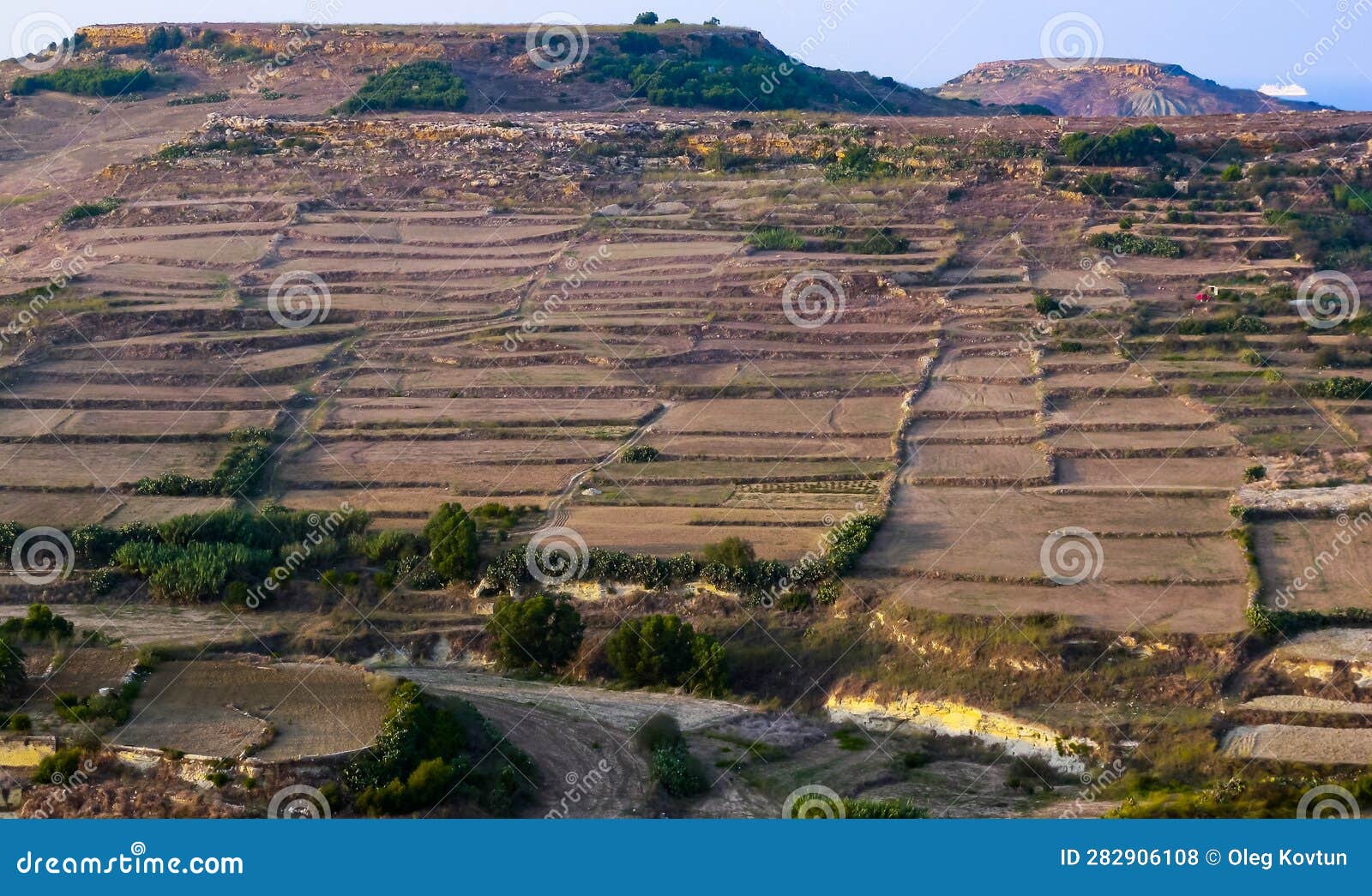 View from the Walls of the Rectangular Fields on the Island of Gozo ...