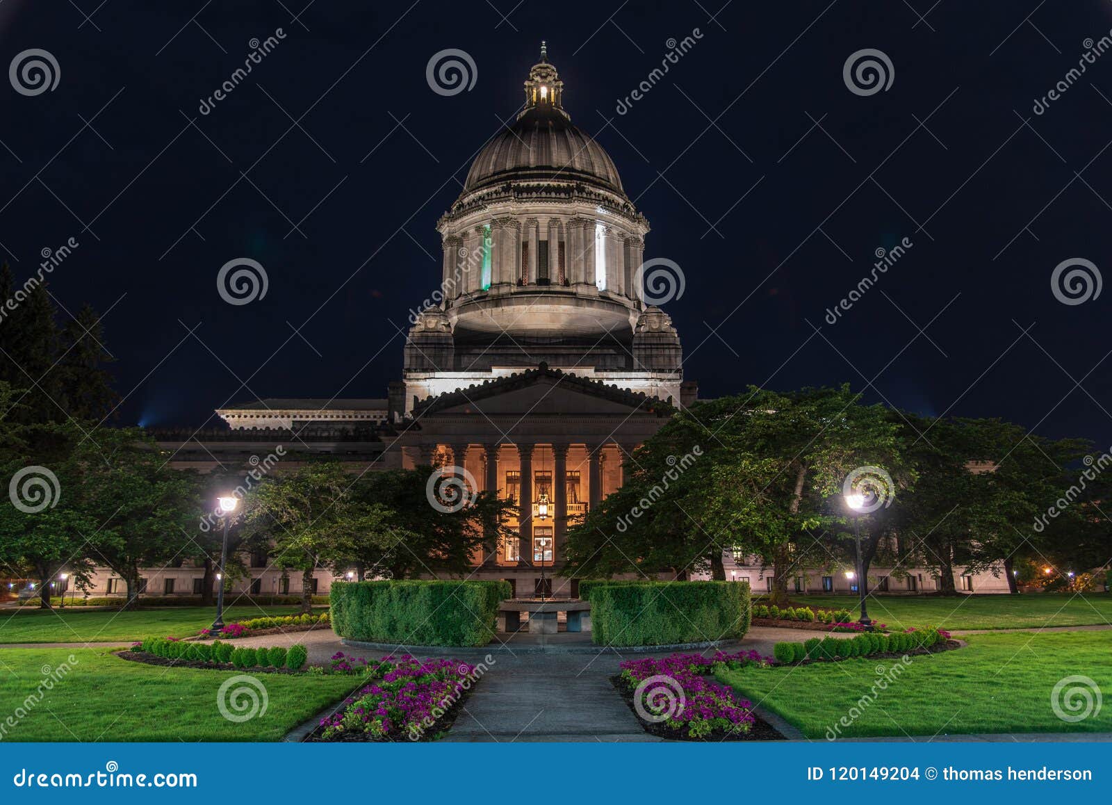 A View a the Washington State Capitol Building Stock Photo - Image of ...