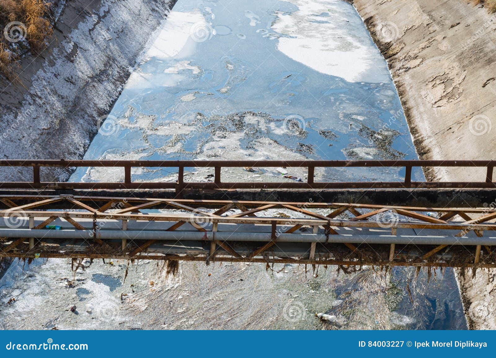 View of Wastewater, Pollution and Garbage in a Canal Stock Image ...
