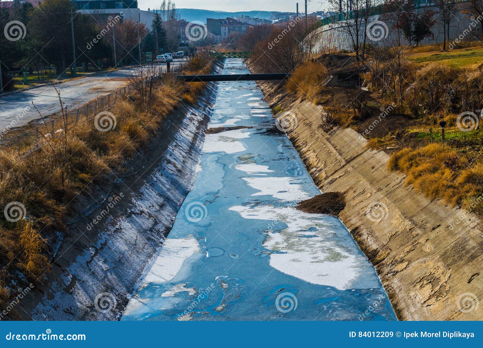 View of Wastewater, Pollution and Garbage in a Canal Stock Image ...