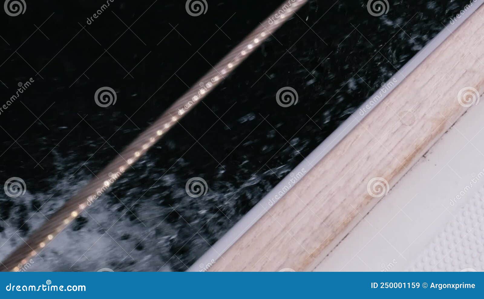 View of the Water Surface from the Side of the Ship, Yacht. Stock Video ...