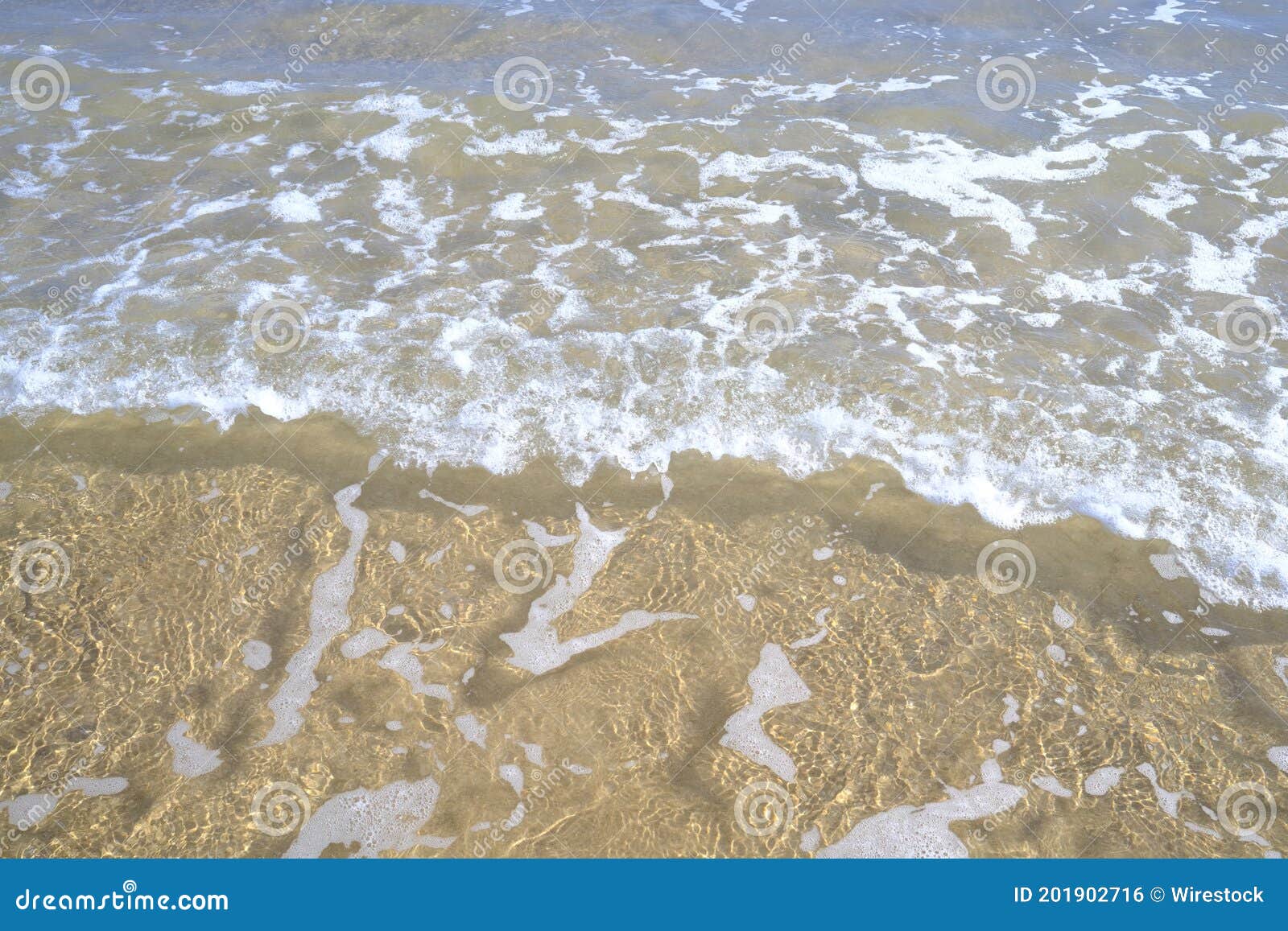 View of a Waves Making Bubble Foam at the Seashore Stock Photo - Image ...