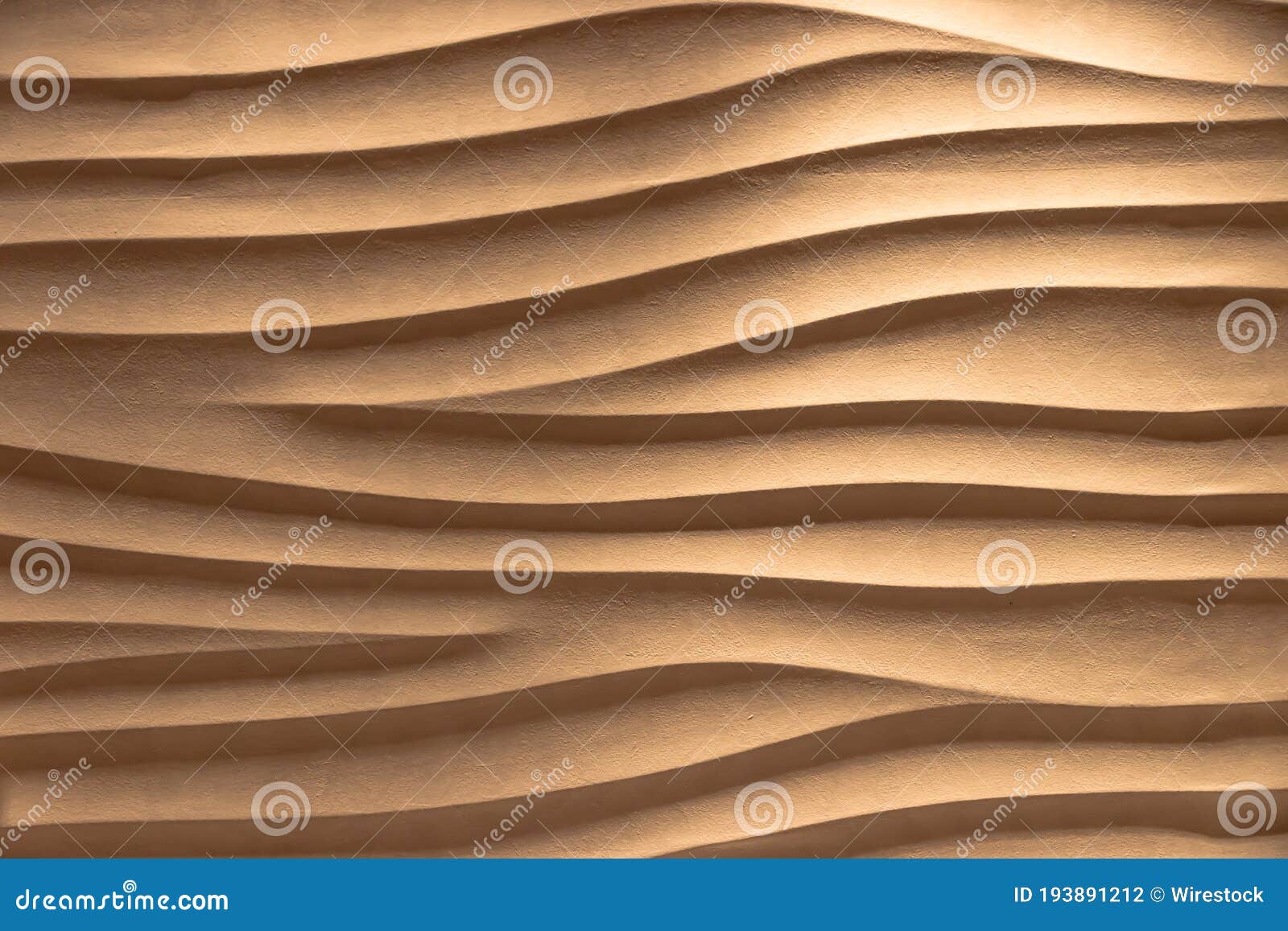 View of the Wavy Texture of Wall Design Stock Photo - Image of beige ...