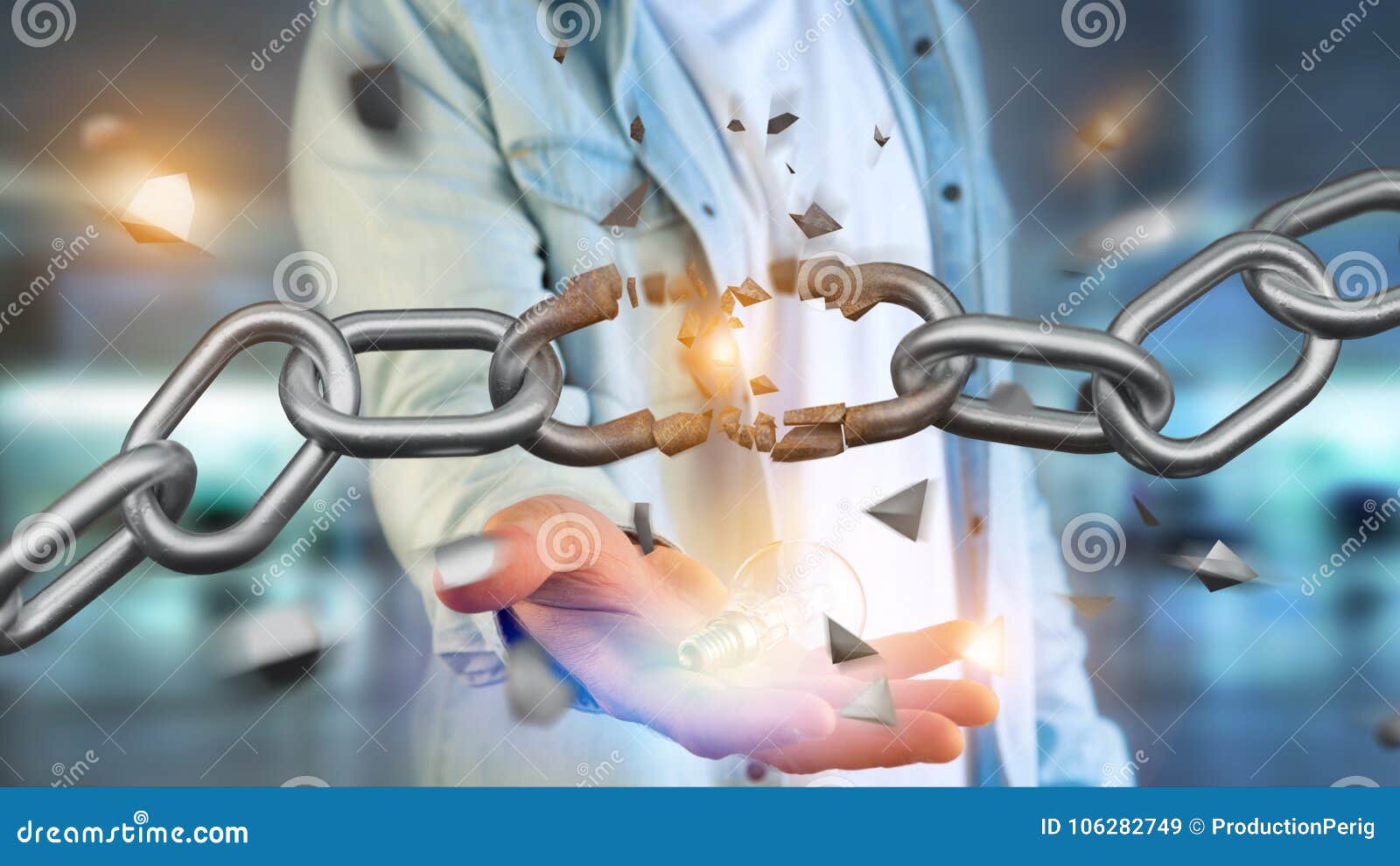 Weak Link of a Broken Chain Exploding - 3d Render Stock Image - Image ... Weak Link of a Broken Chain Exploding - 3d Render Stock Image - Image ...