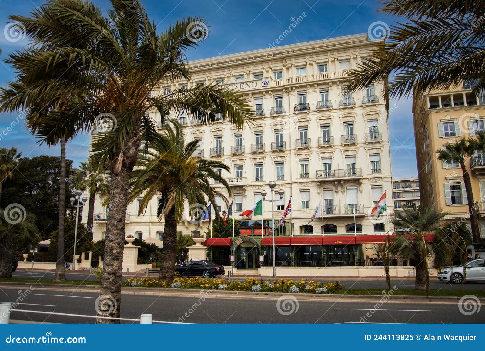 View of the West-end Hotel in Nice Editorial Image - Image of view ...
