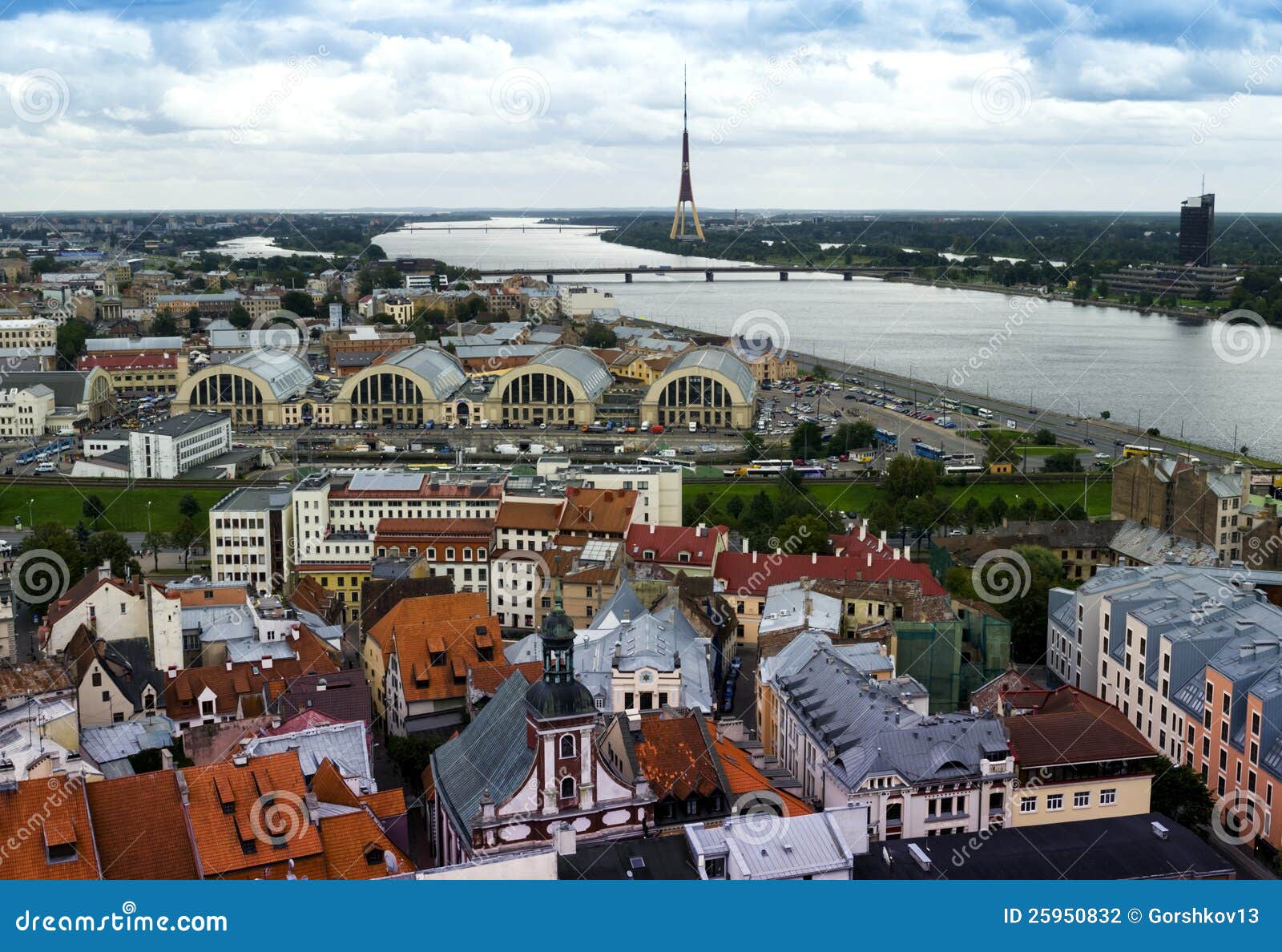 View on West Part of Riga - Capital of Latvia Stock Photo - Image of ...