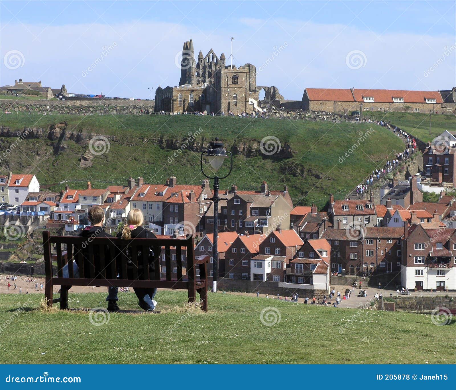 View of Whitby stock photo. Image of travel, europe, abbey - 205878