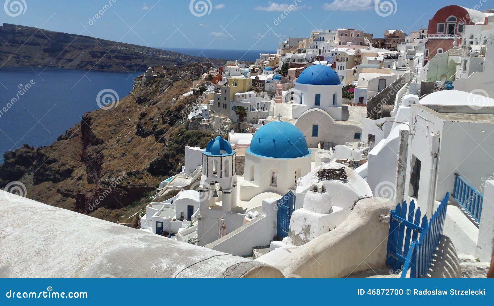 View white Blue Greece stock photo. Image of white, withe - 46872700