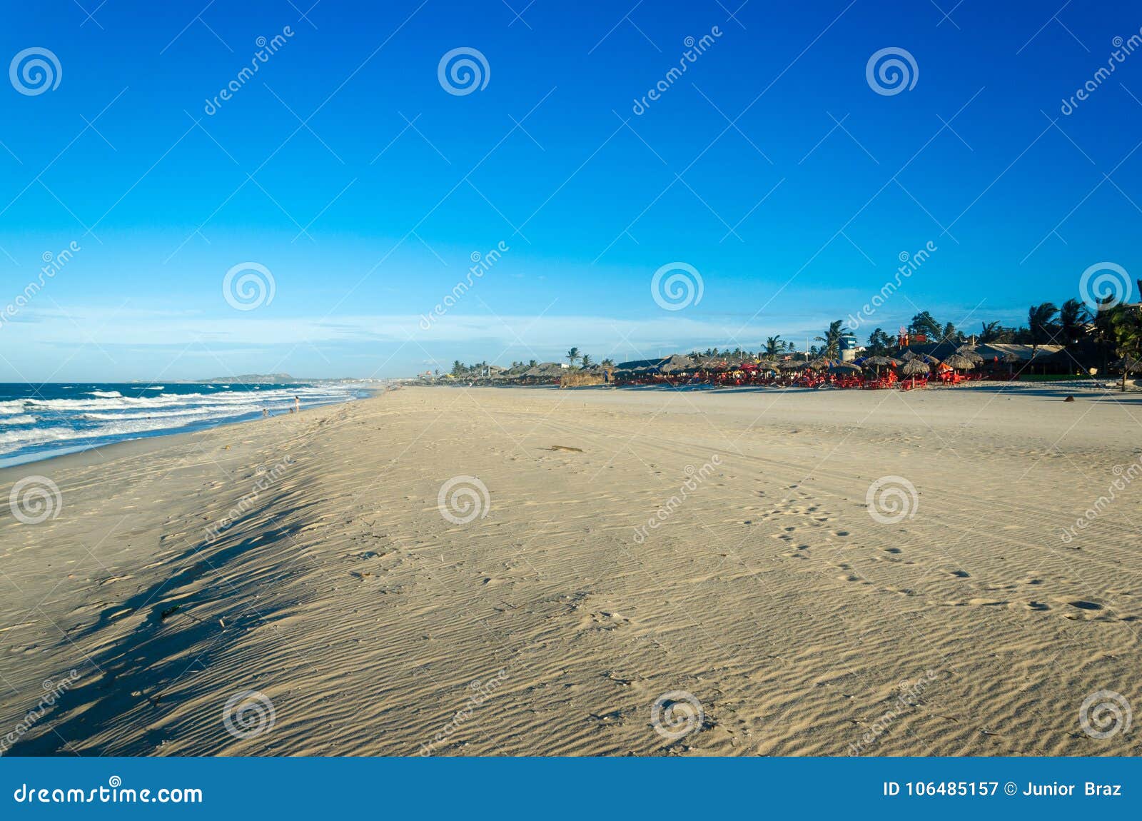 View of a White Sand Beach in Ceara Stock Image - Image of destinations ...