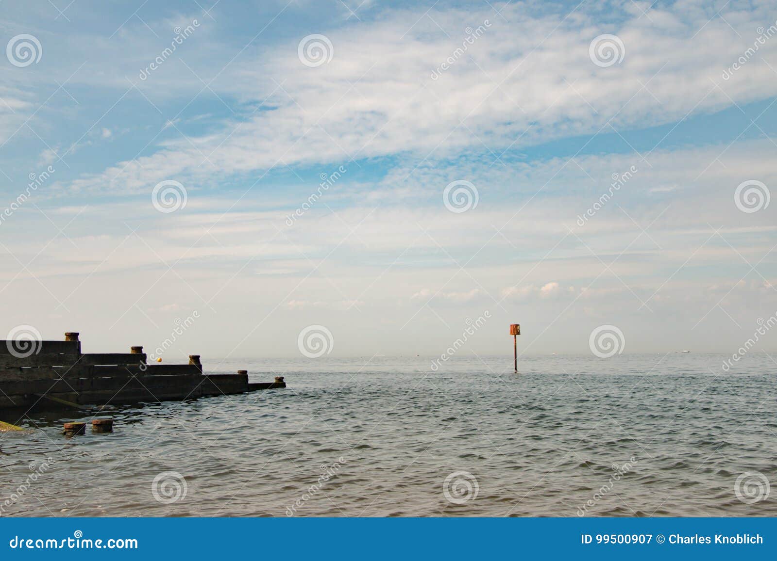 View of Whitstable Bay from Whitstable Beach Stock Image - Image of ...