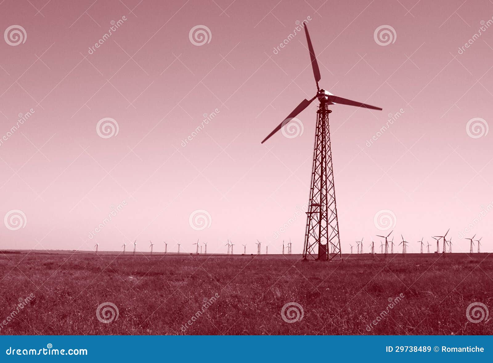 Wind Turbines Power Station Stock Image - Image of energy, protected ...
