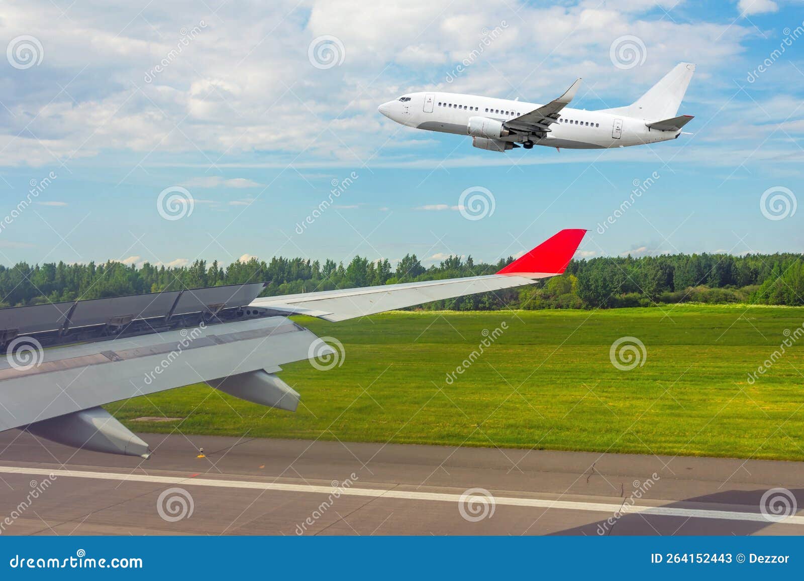 Plane Runway Side View