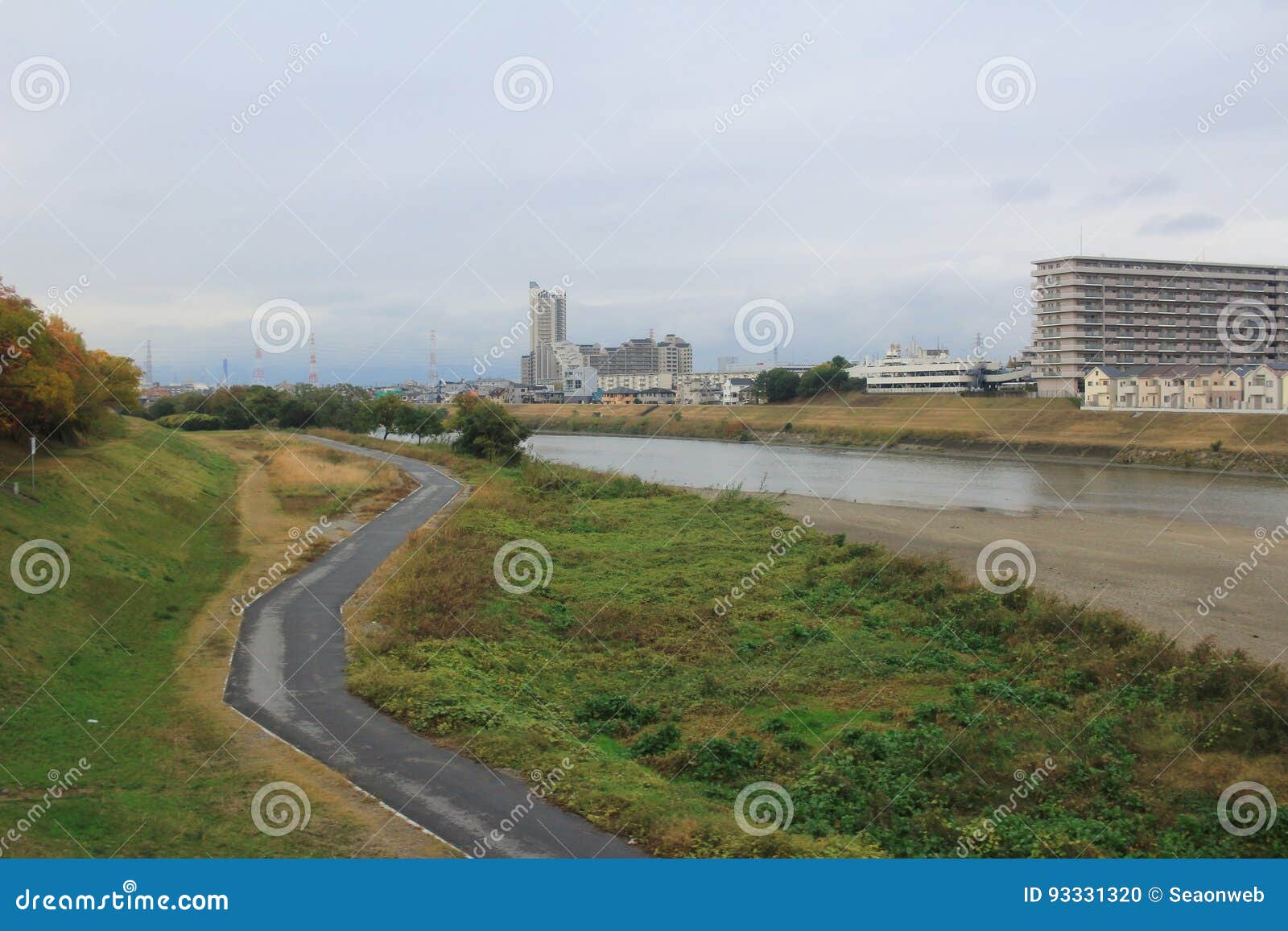 View from Window Airport Express HARUKA, Osaka Editorial Image - Image ...