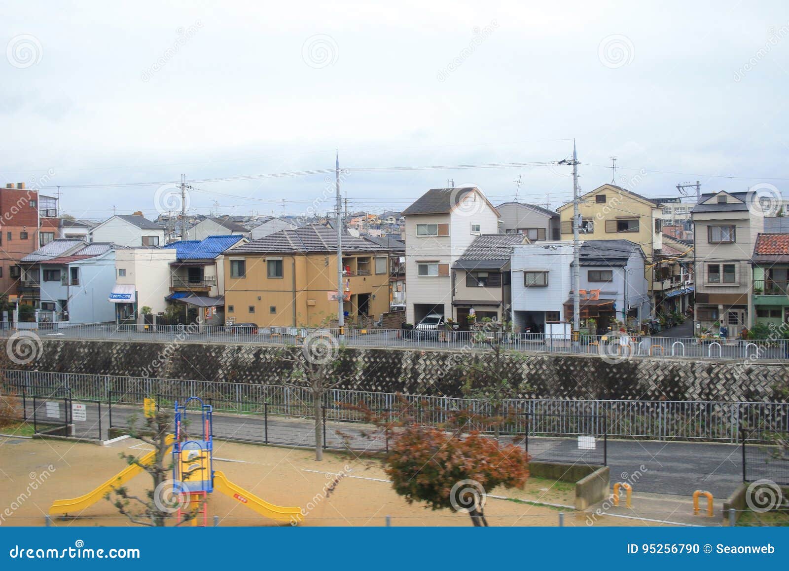 View from Window Airport Express HARUKA, Osaka Editorial Image - Image ...