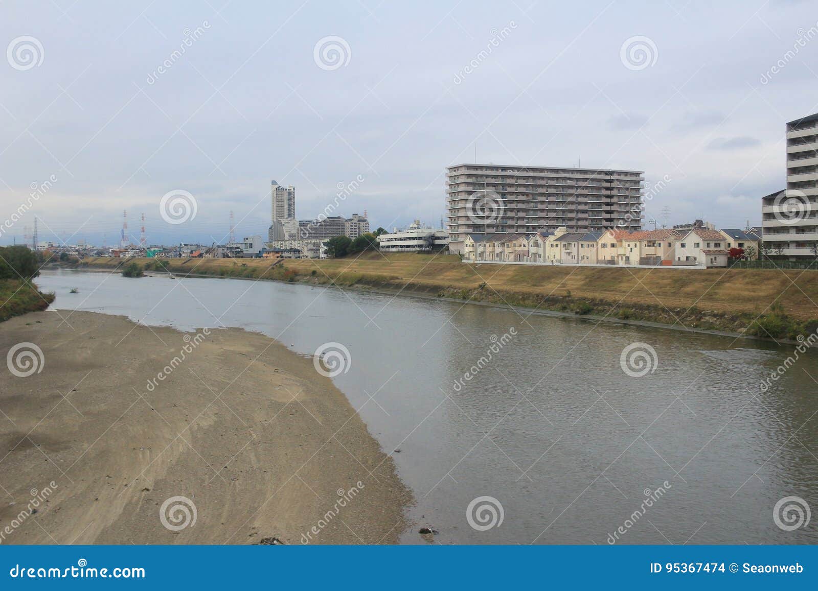 View from Window Airport Express HARUKA, Osaka Editorial Stock Image ...