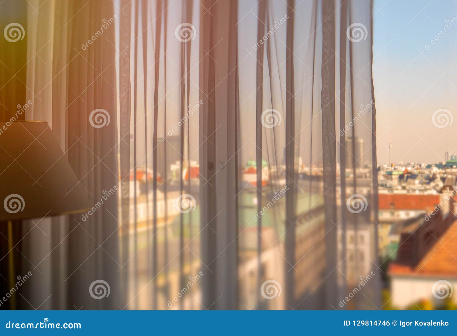 View from the Window on the Architecture of the City Stock Photo ...