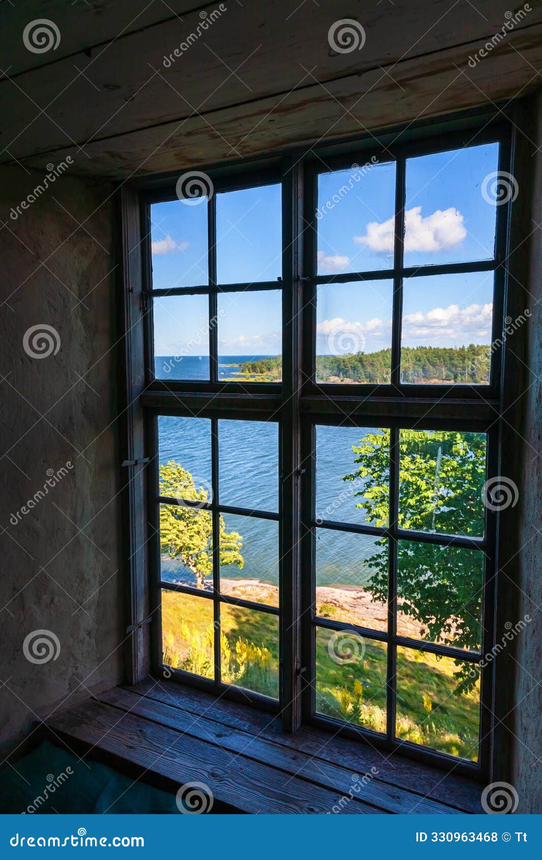 View through a Window in a Castle Stock Photo - Image of lake, heritage: 330963468